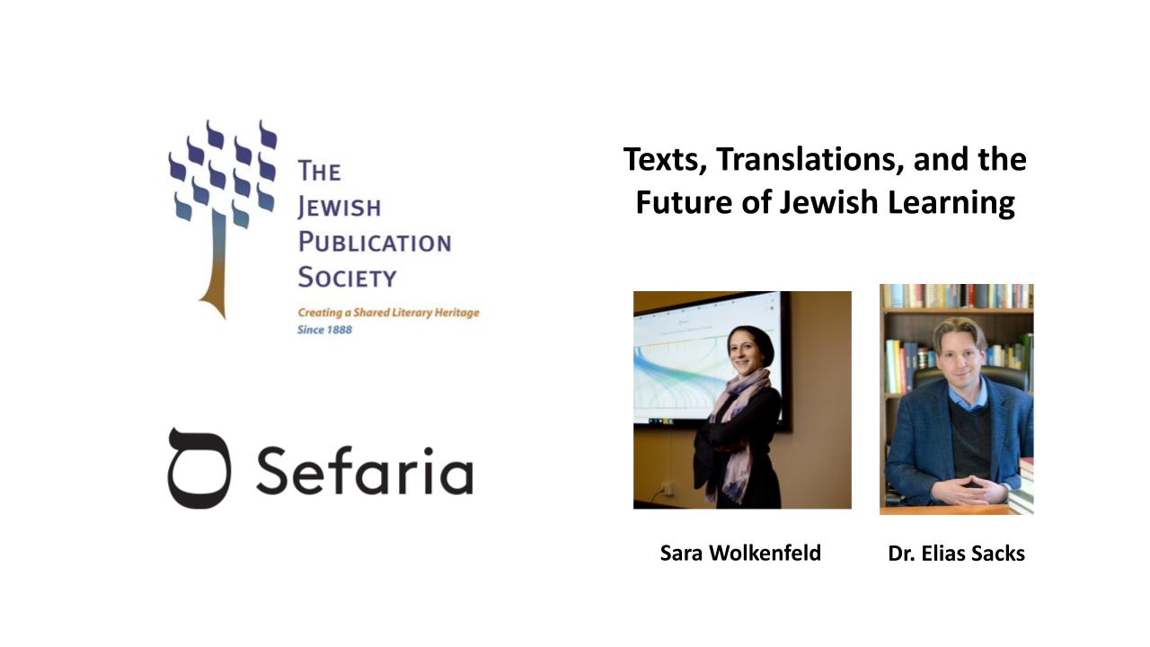 Conversations with Authors | The Jewish Publication Society